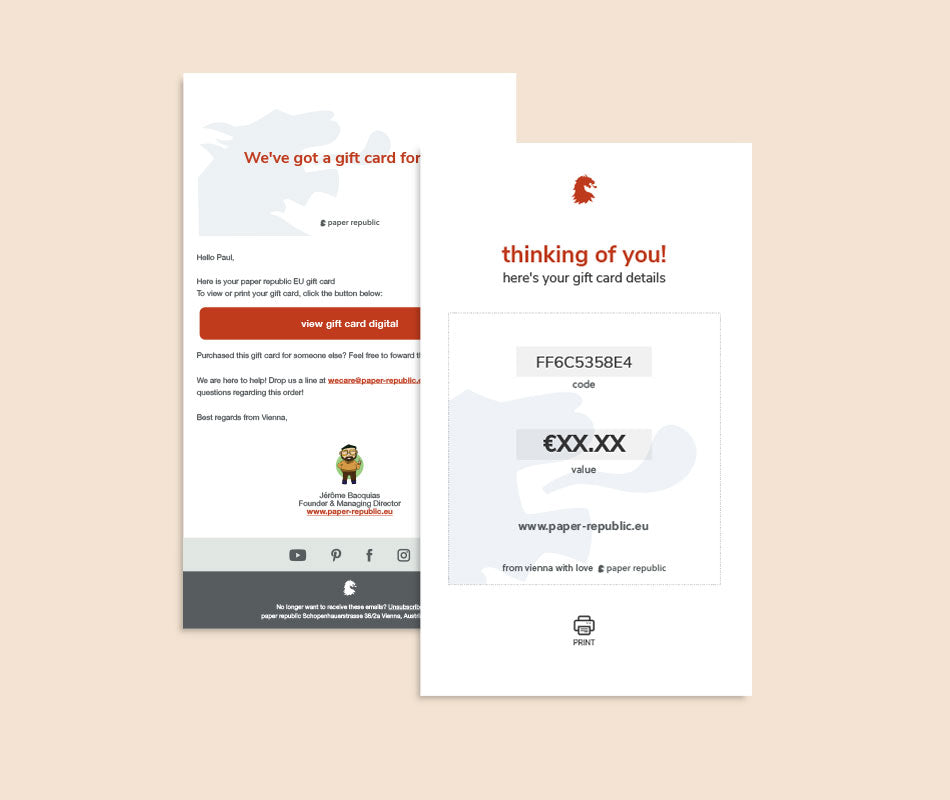 Digital Gift Card: Perfect for Leather Journals & Custom Gifts – paper ...